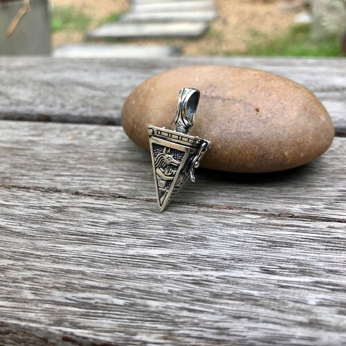 Egyptian Pyramid Locket Pendant STERLING SILVER 925 Anubis - Etsy