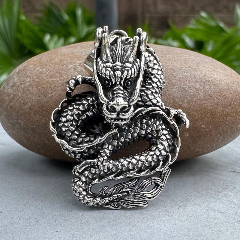 Dragon Pendants Silver - Etsy