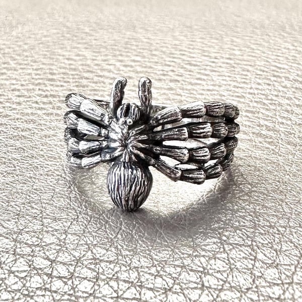 Silver Spider Ring - Etsy