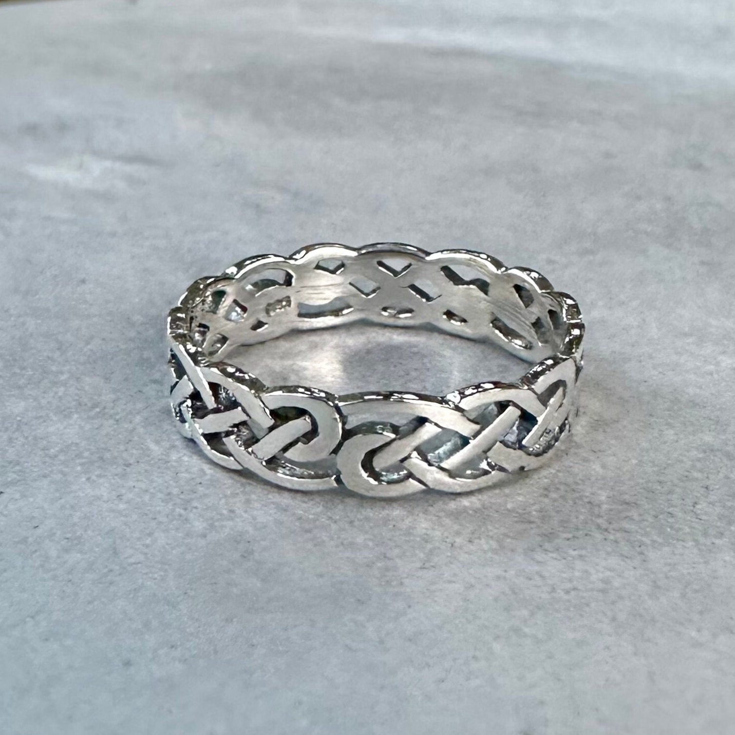 Handcrafted 925 Sterling Silver Celtic Knot Ring Viking Infinity Knot ...