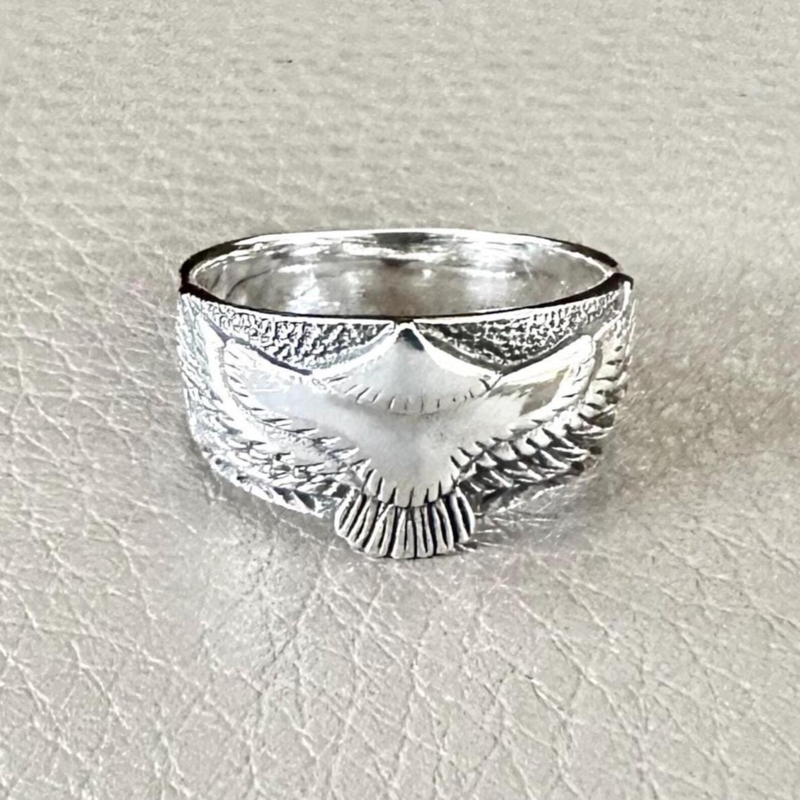 Handcrafted 925 Sterling Silver Eagle Ring Native American Indians ...