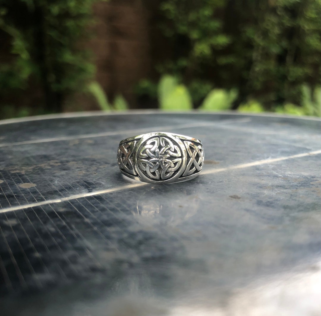 Handcrafted 925 Sterling Silver Viking Triquetra Circle Celtic Symbol ...