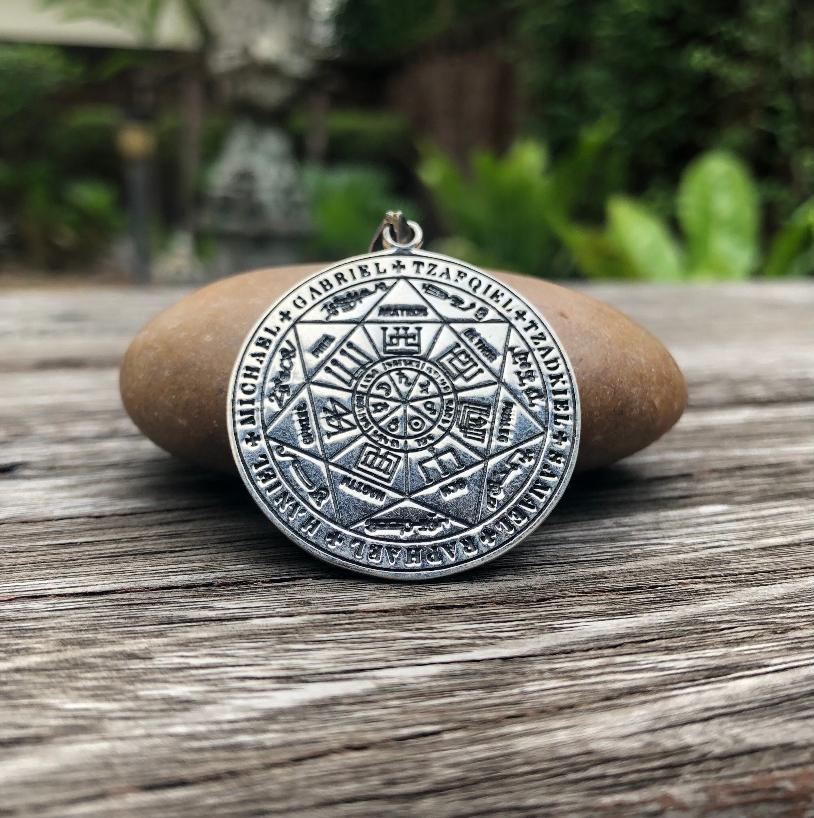 Handcrafted 925 Sterling Silver Key of Solomon Pendant - Etsy