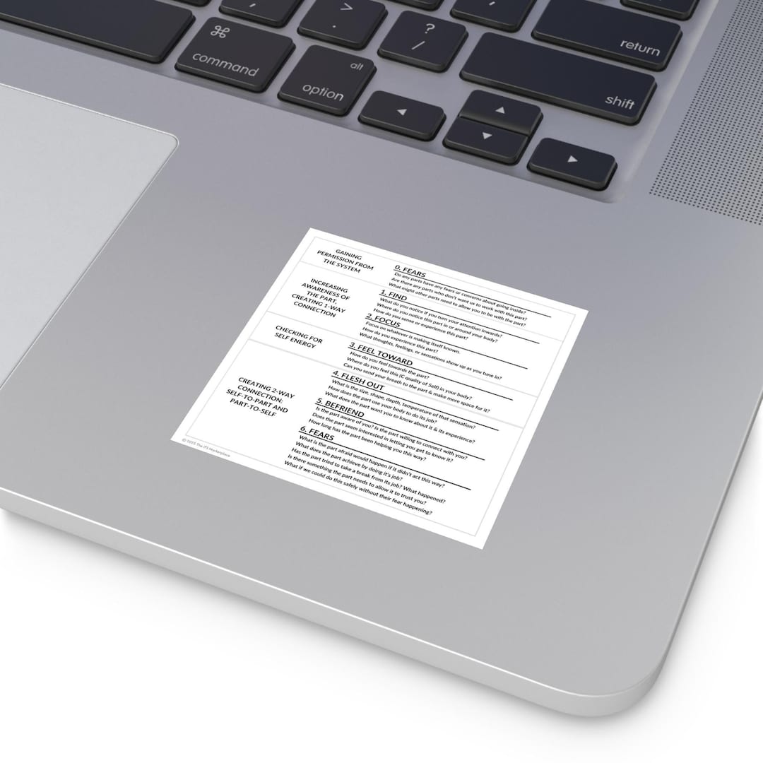 IFS 6 Fs Cheat Sheet Sticker for Therapists, Coaches, & Self-reflection ...