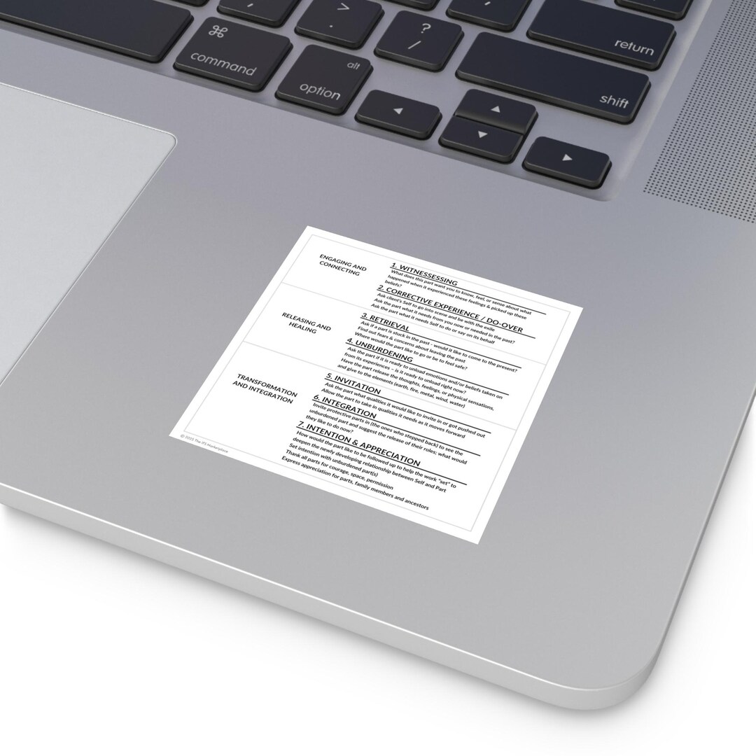 IFS Healing Steps Cheat Sheet Sticker for Therapists, Coaches, & Self ...