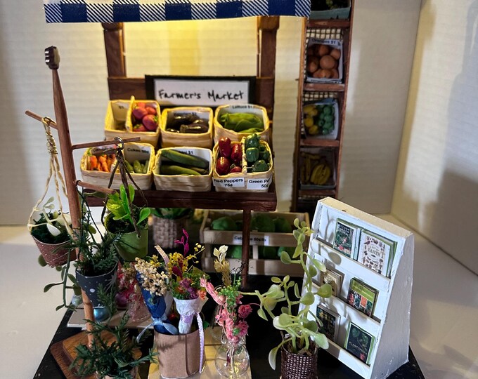 Stine Original Farmer’s Market Stall Miniature- Fully Assembled - Etsy