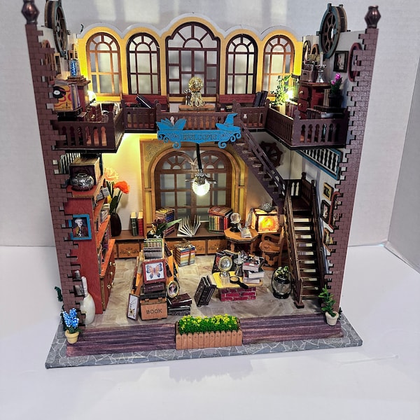 Miniature Library - Etsy