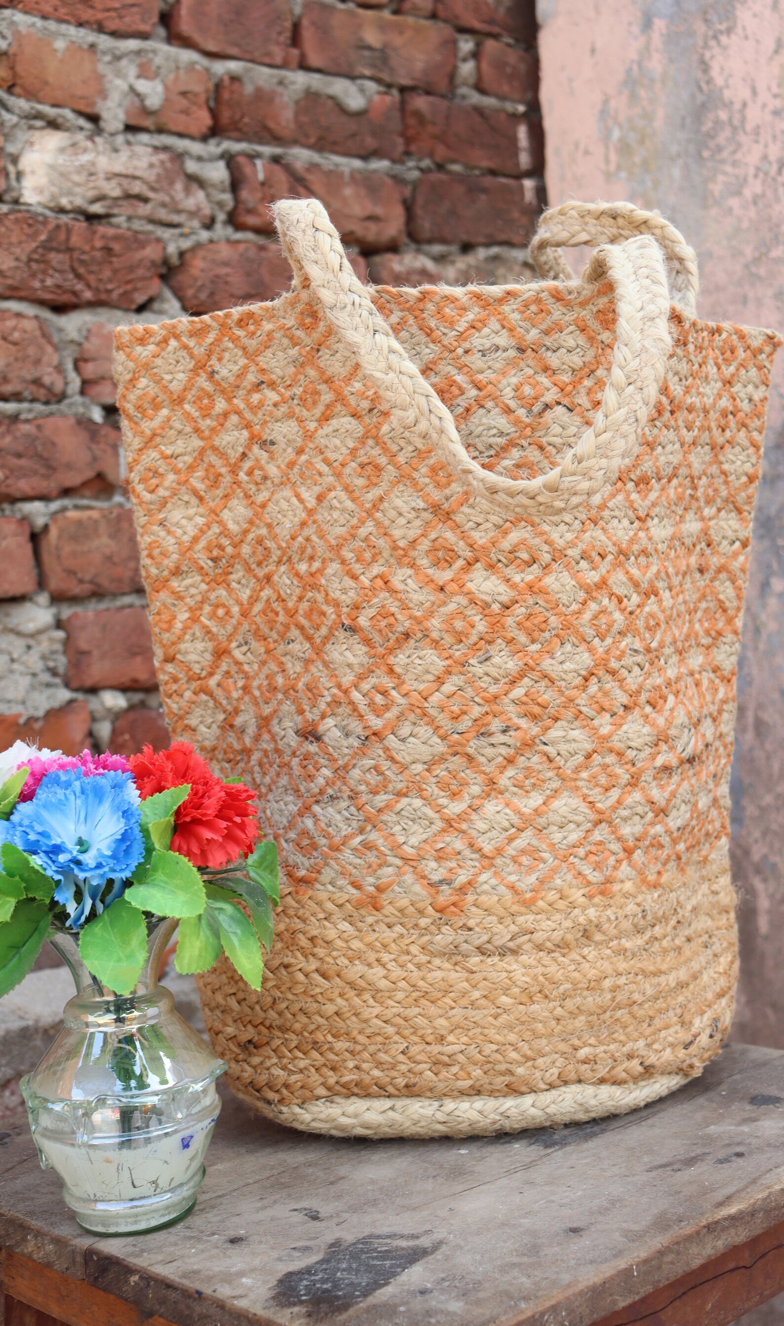 Jute Bag Ethnic Beautiful Handmade Traditional Shopping Bag | Etsy