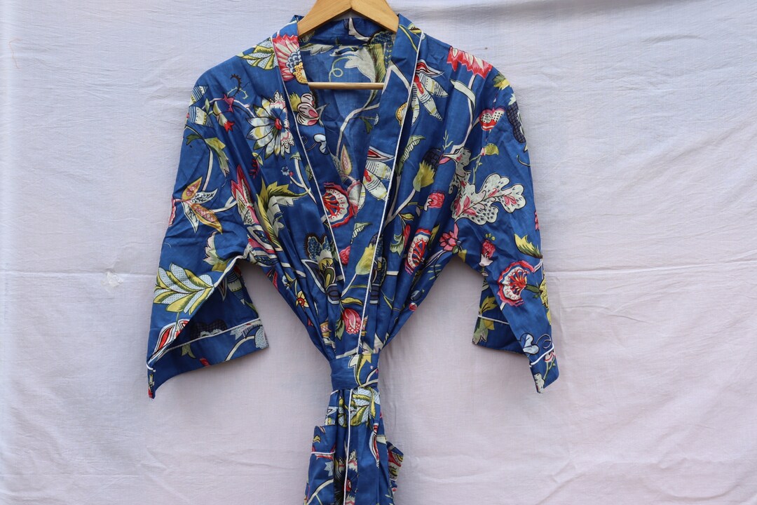 Floral Print Robes Bridesmaid Kimono Robe Floral Kimono - Etsy