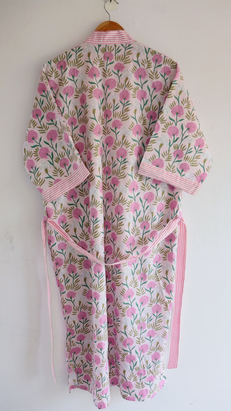 Block Print Robes Bridesmaid Kimono Robe Floral Kimono - Etsy