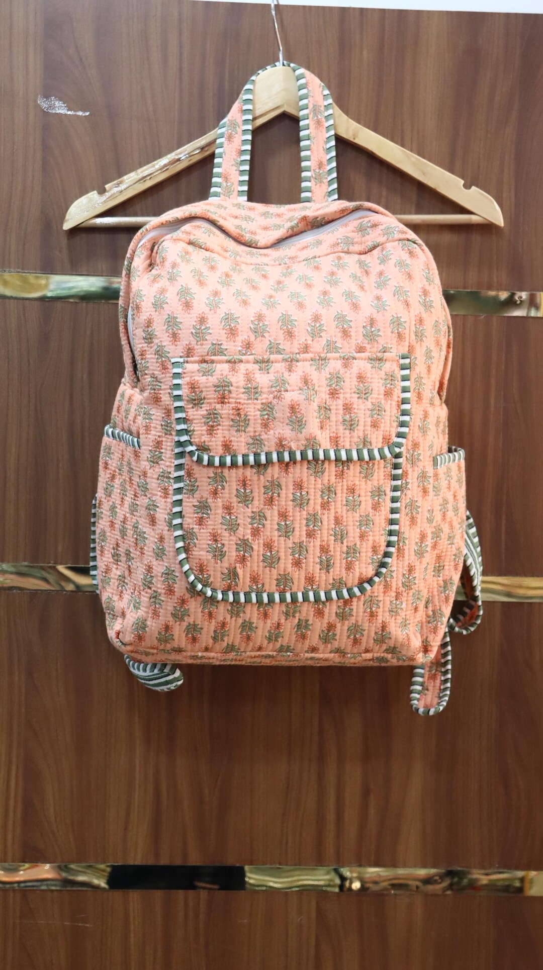Block Print School Bag | Note Book Bag | Treval Bag - Etsy