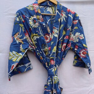 Floral Print Robes, Bridesmaid Kimono Robe, Floral Kimono, Beautiful ...