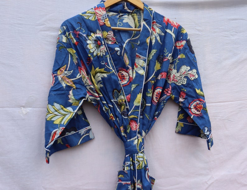 Floral Print Robes Bridesmaid Kimono Robe Floral Kimono - Etsy