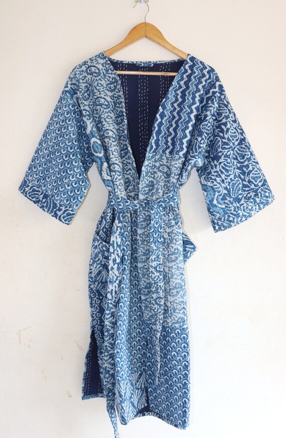 Kantha Robe Kantha Jacket Handmade Palm Tree Kantha Jacket - Etsy