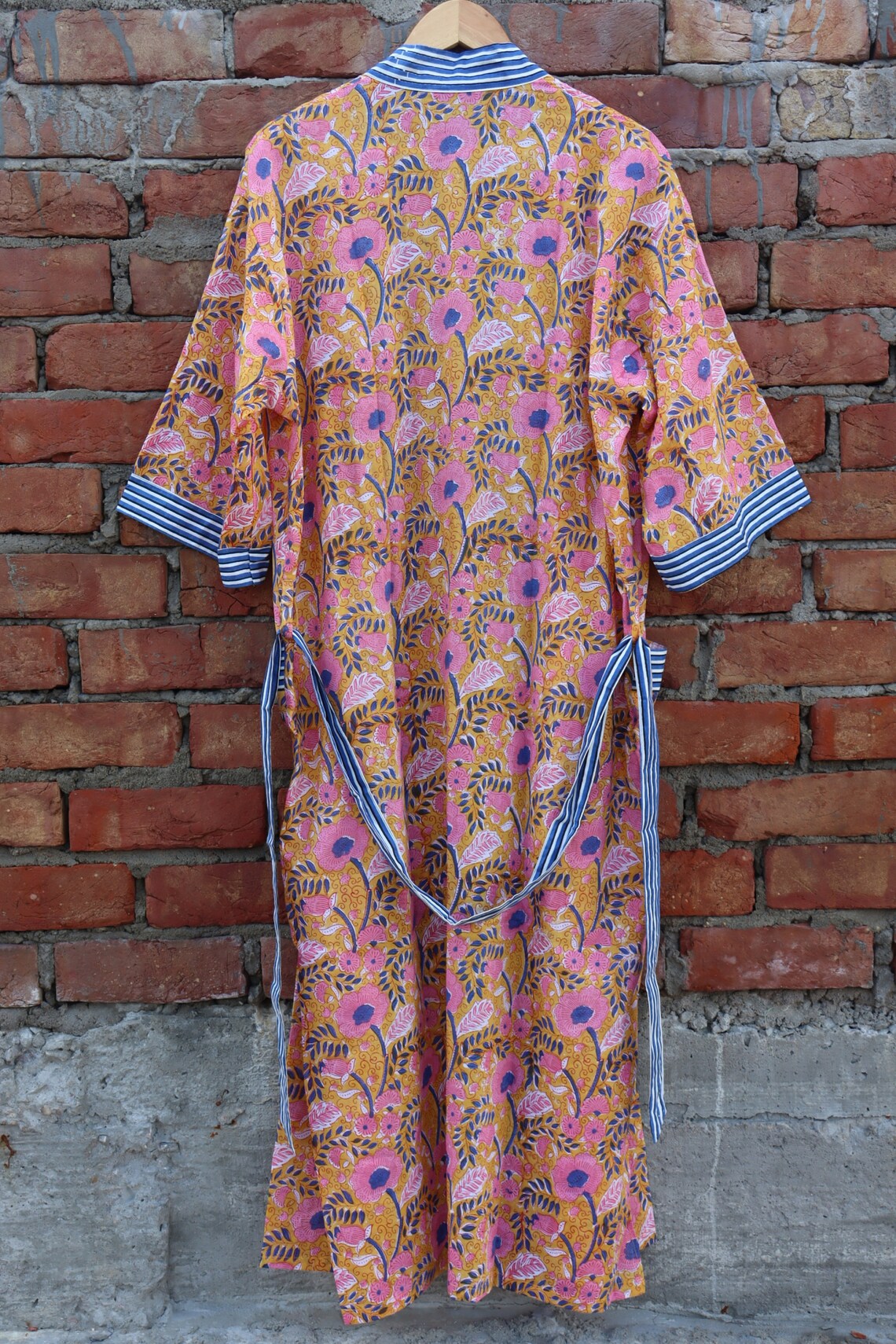 Block Print Robes Bridesmaid Kimono Robe Floral Kimono - Etsy