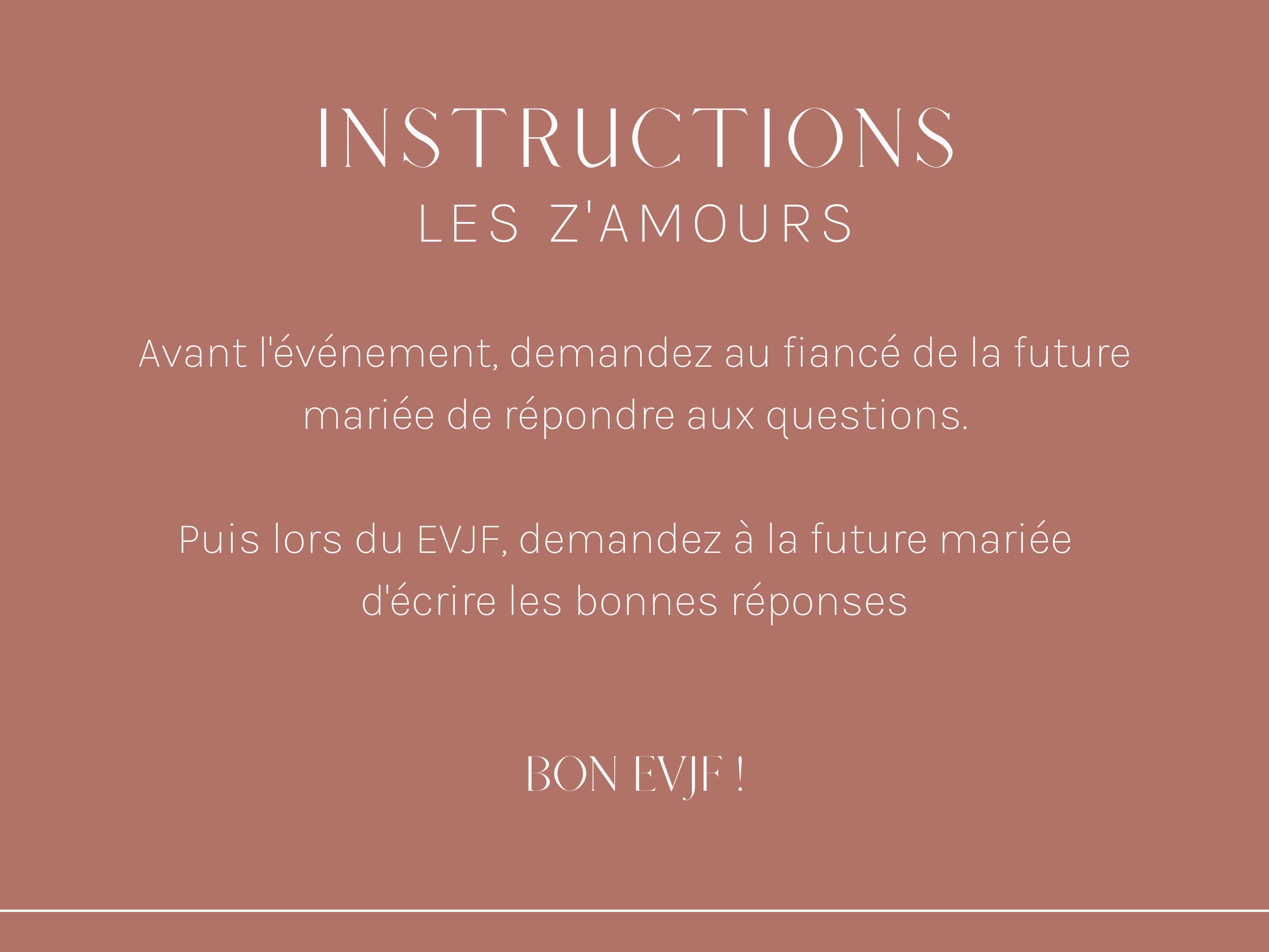 Jeu Evjf Les Zamours à Imprimer Et à Télécharger Jeu Enterrement Vie 5886