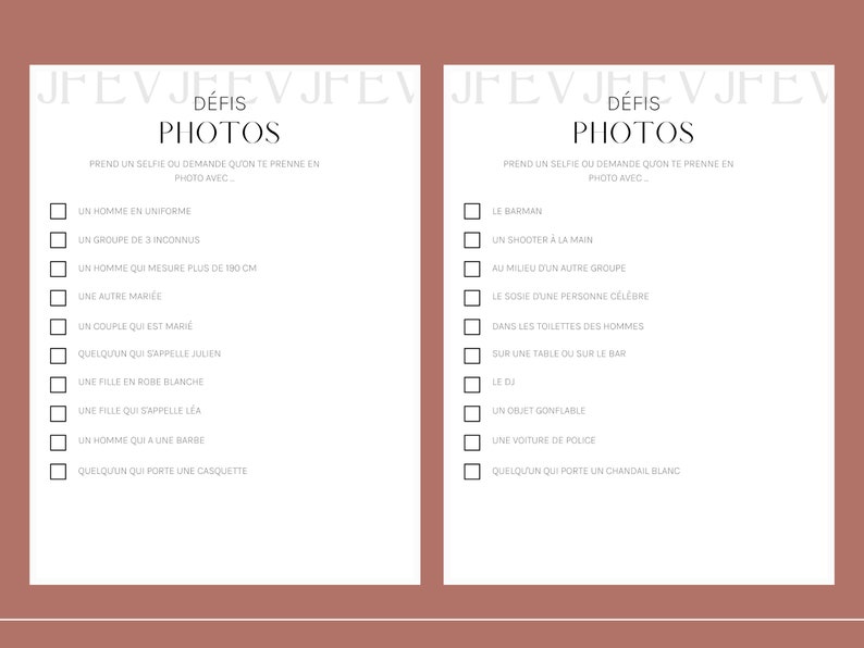60 Défis Et Gages EVJF à Imprimer Et à Télécharger - Jeux Enterrement ...