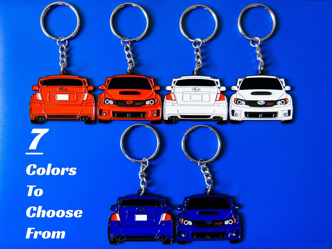 Keychain for Subaru WRX Sti Enamel Double-sided JDM Stink Eye Keyring ...