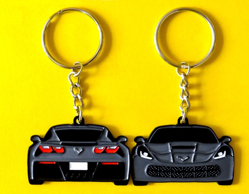 Keychain for Chevy Corvette 7th Gen Double-sided 2014-2019 Key - Etsy