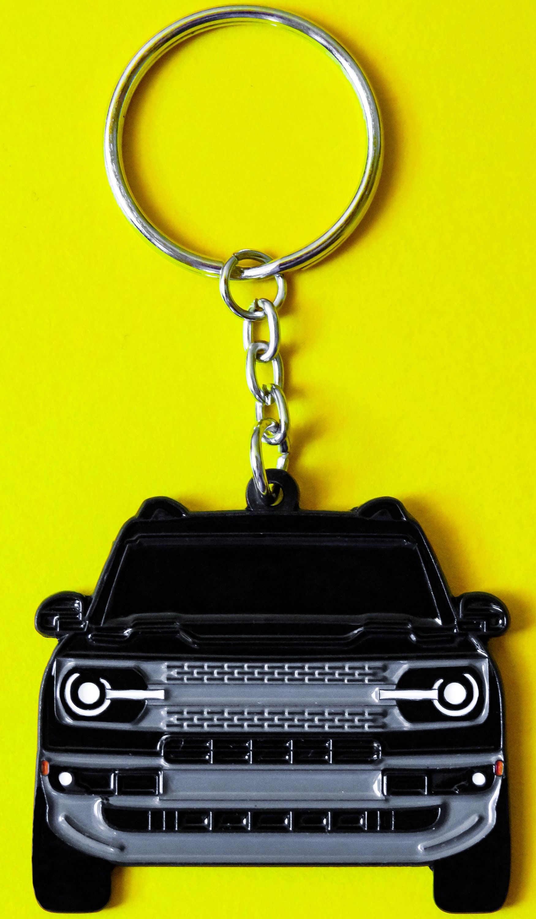 Keychain for Bronco Sport BLACK Double Sided Key Ring Gift for - Etsy