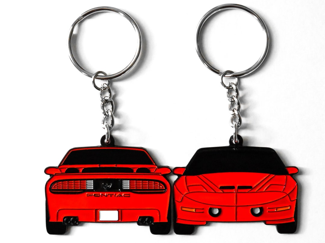 Trans Am WS6 Keychain: Double-sided Red Firebird Car Key Ring - Etsy