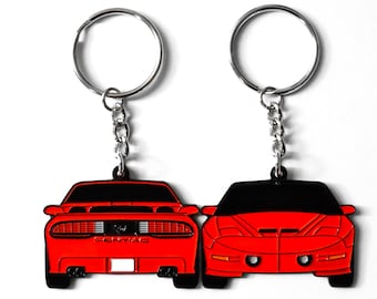 Pontiac Trans Am WS6 Keychain Double-sided WHITE 1998-2002 Firebird ...