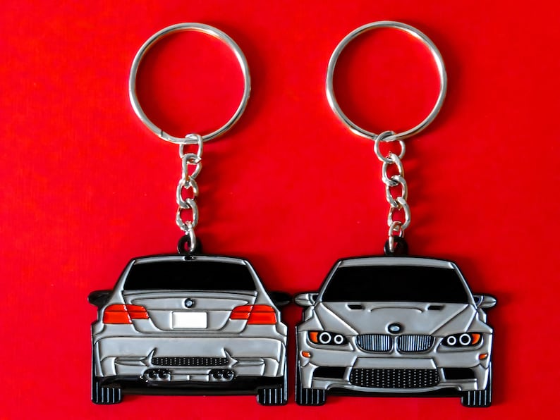 Keychain FOR BMW E92 M3 2007-2013 Double-sided Bimmer Accessories Gifts ...
