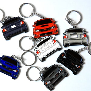 Keychain for Subaru WRX Sti Enamel Blue Double-sided JDM Stink Eye ...