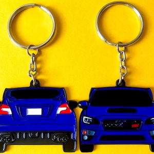Keychain for Subaru WRX Sti Enamel Double-sided JDM Keyring Gifts for ...