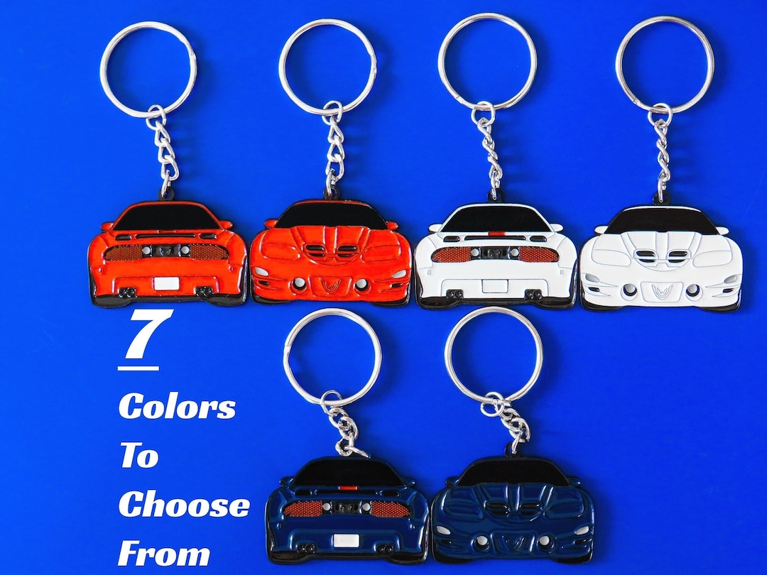 Pontiac Trans Am WS6 Keychain Double-sided 1998-2002 Firebird Keyring ...