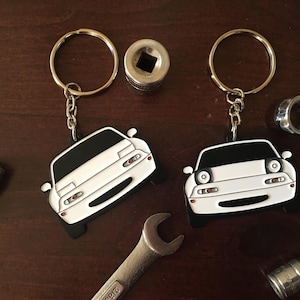 Keychain for Mazda Miata NA MX5 Double-sided JDM Keyring Gifts for Car ...