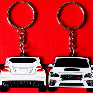 Keychain for Subaru WRX Sti Enamel Double-sided JDM Keyring Gifts for ...