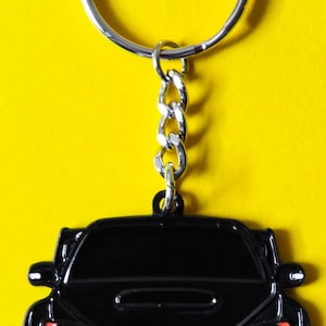 Keychain for Subaru WRX Sti Enamel Black Double-sided JDM Stink Eye ...