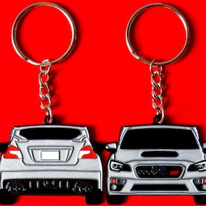 Keychain for Subaru WRX Sti Enamel Double-sided JDM Keyring Gifts for ...