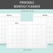 PRINTABLE Monthly Planner Pages Undated Planner Inserts, Monthly ...