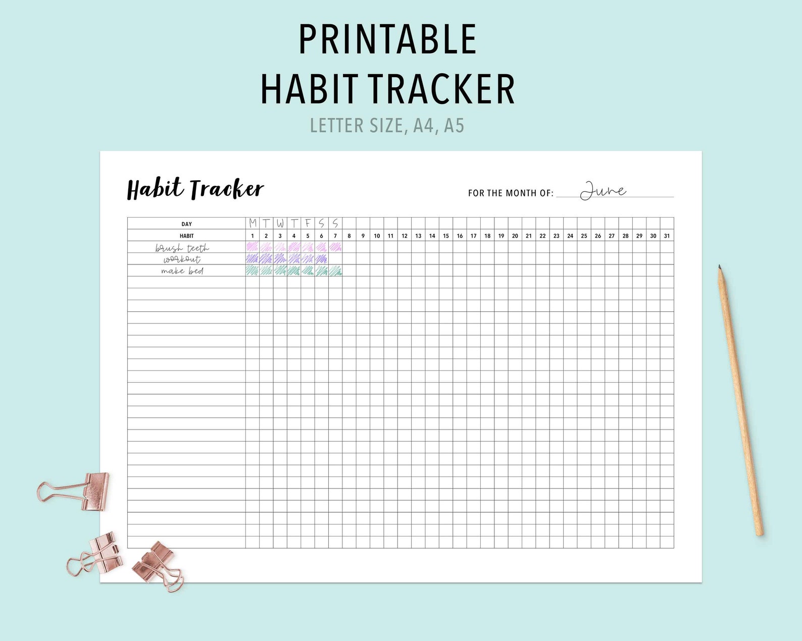 PRINTABLE Planner Bundle With Daily, Weekly, and Monthly Planners. Goal ...