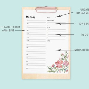 Printable Planner Bundle: Daily, Weekly and Monthly Planner Pages, to ...