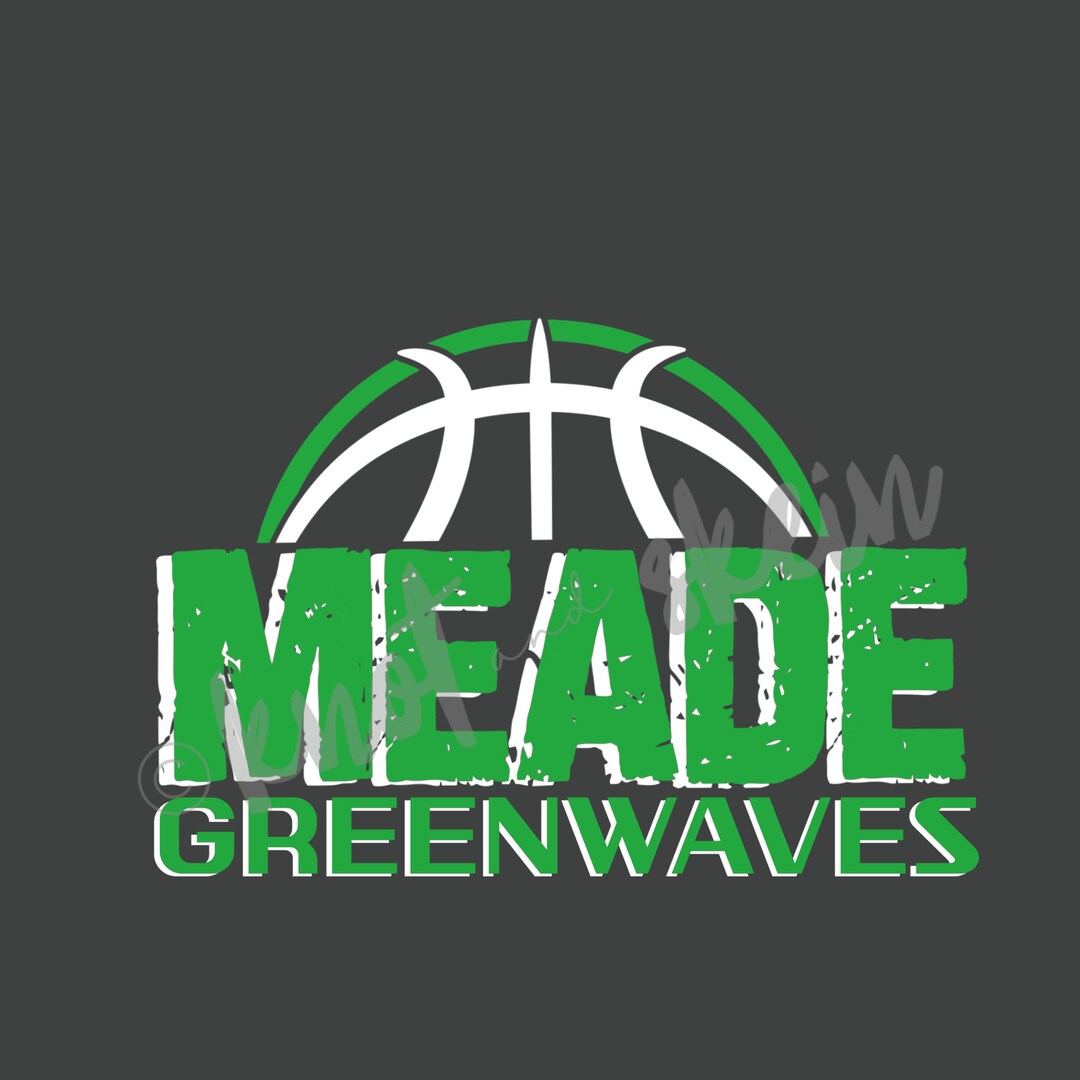 Meade Greenwaves Basketball DIGITAL DOWNLOAD PNG File Sublimation ...