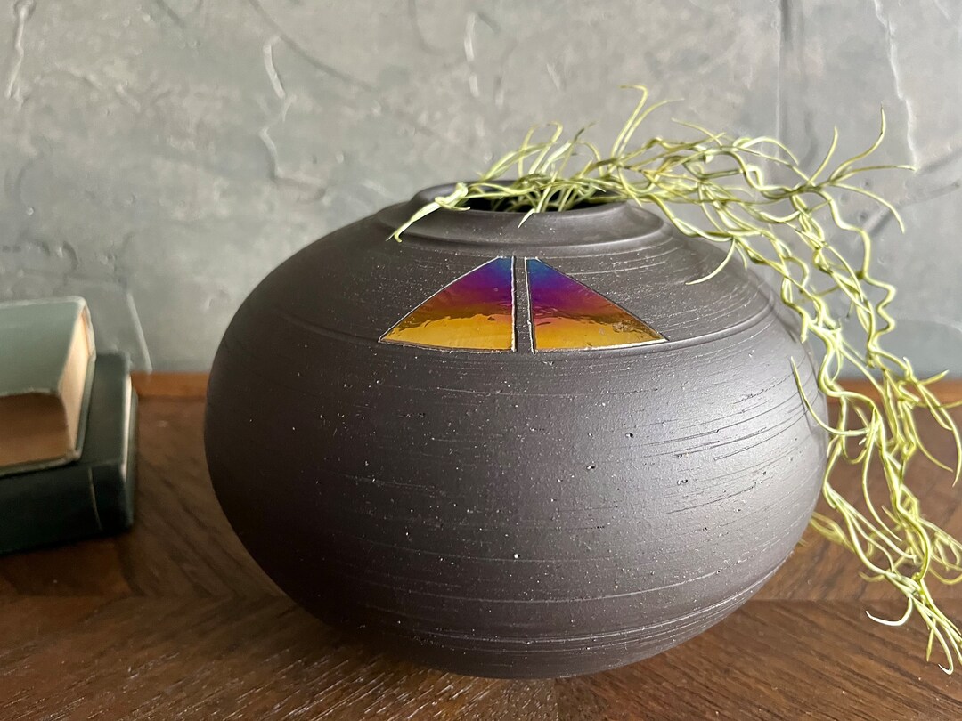 Vintage Renee Margolin Studio Art Pottery Black Bisque Pottery - Etsy