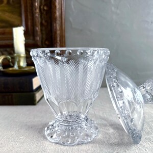 Beautiful Vintage Delicate Cut Glass Decorative Lidded Trinket Dish - Etsy