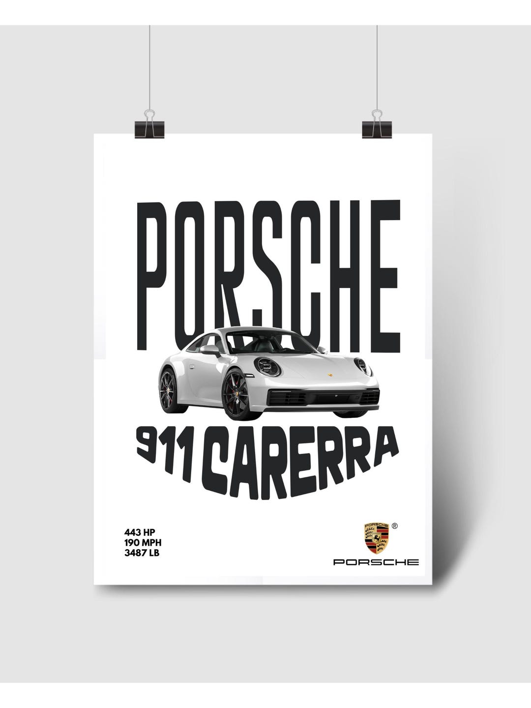 Porsche Poster | 911 Poster | Porsche | Car Poster | Room Art | Wall ...