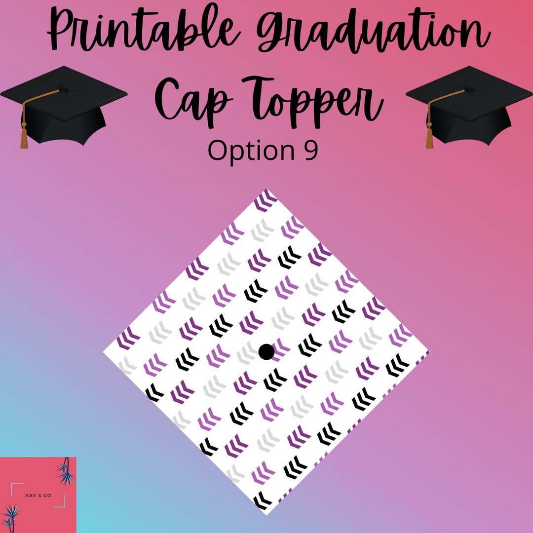 Printable Graduation Cap Topper // Arrows - Etsy
