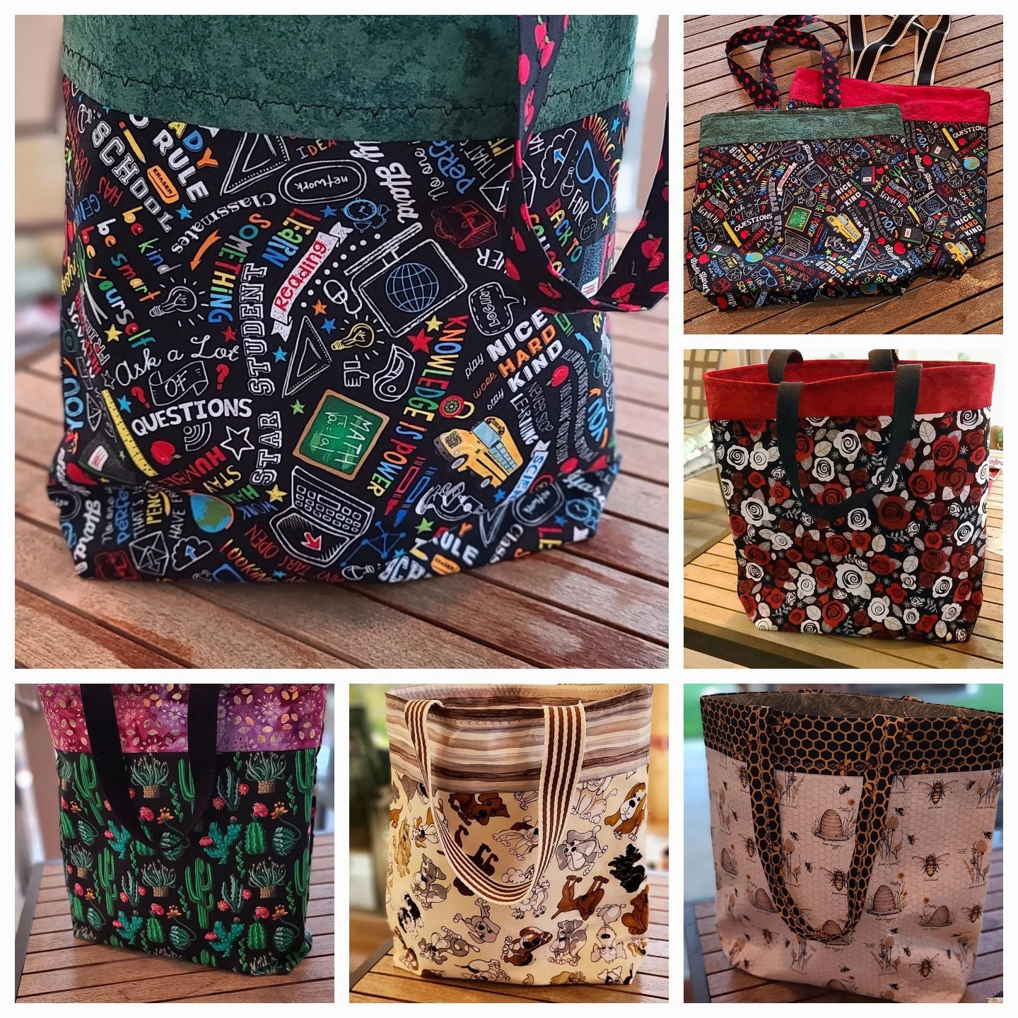 Handmade Tote Bags General Listing - Etsy