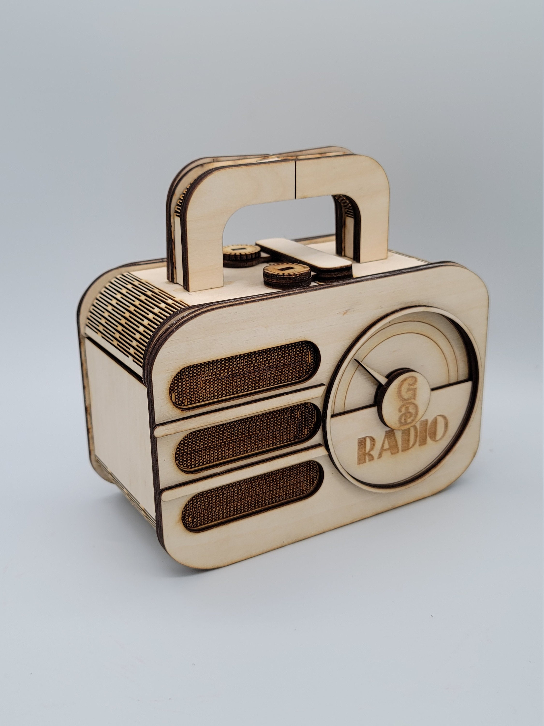 RETRO RADIO CLUTCH, Gift Box, Svg, Pdf, Instant Download, Laser Ready ...