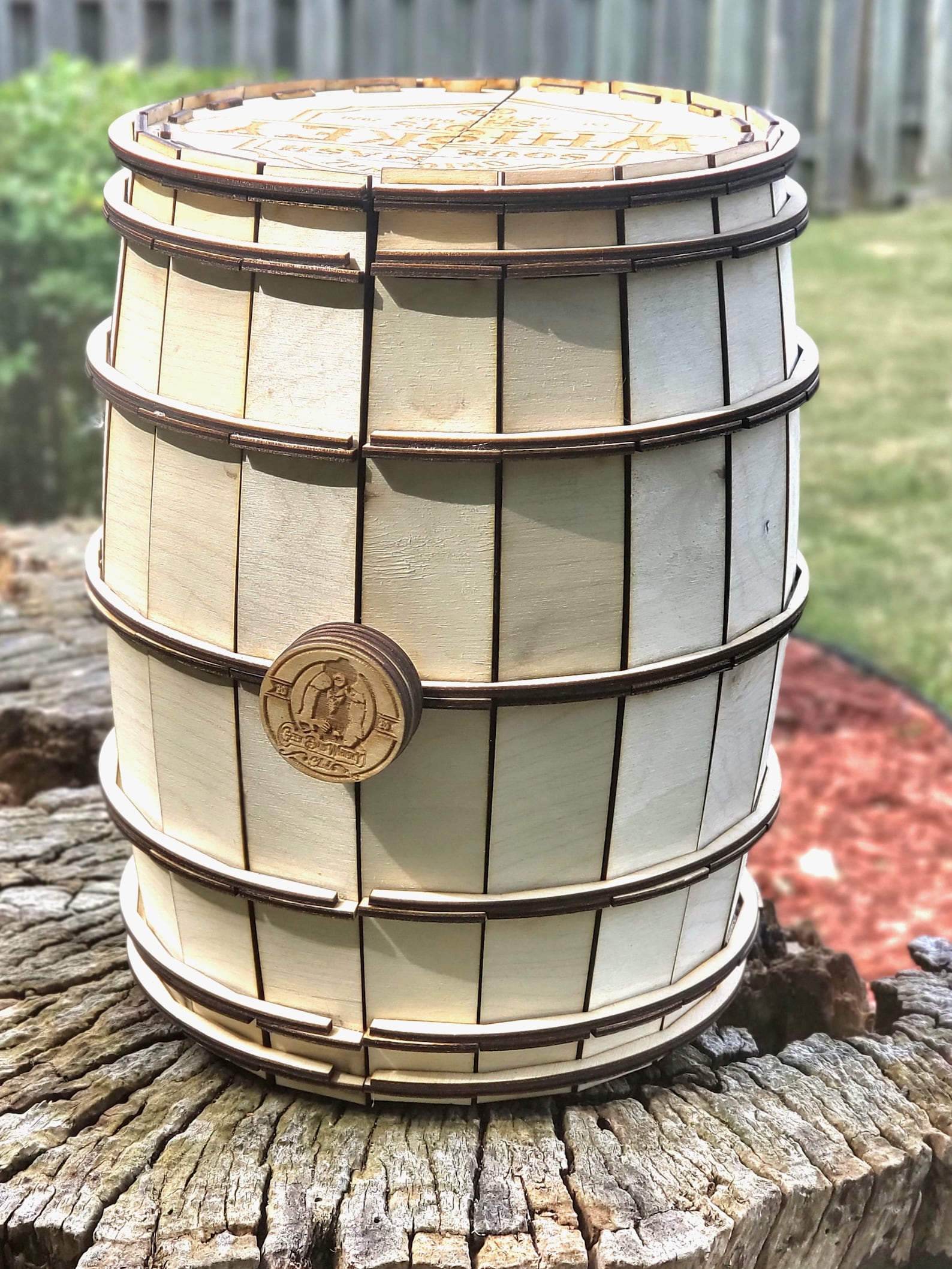 WHISKEY BARREL MINI Bar Design Glowforge Ready Svg Pdf Dxf - Etsy