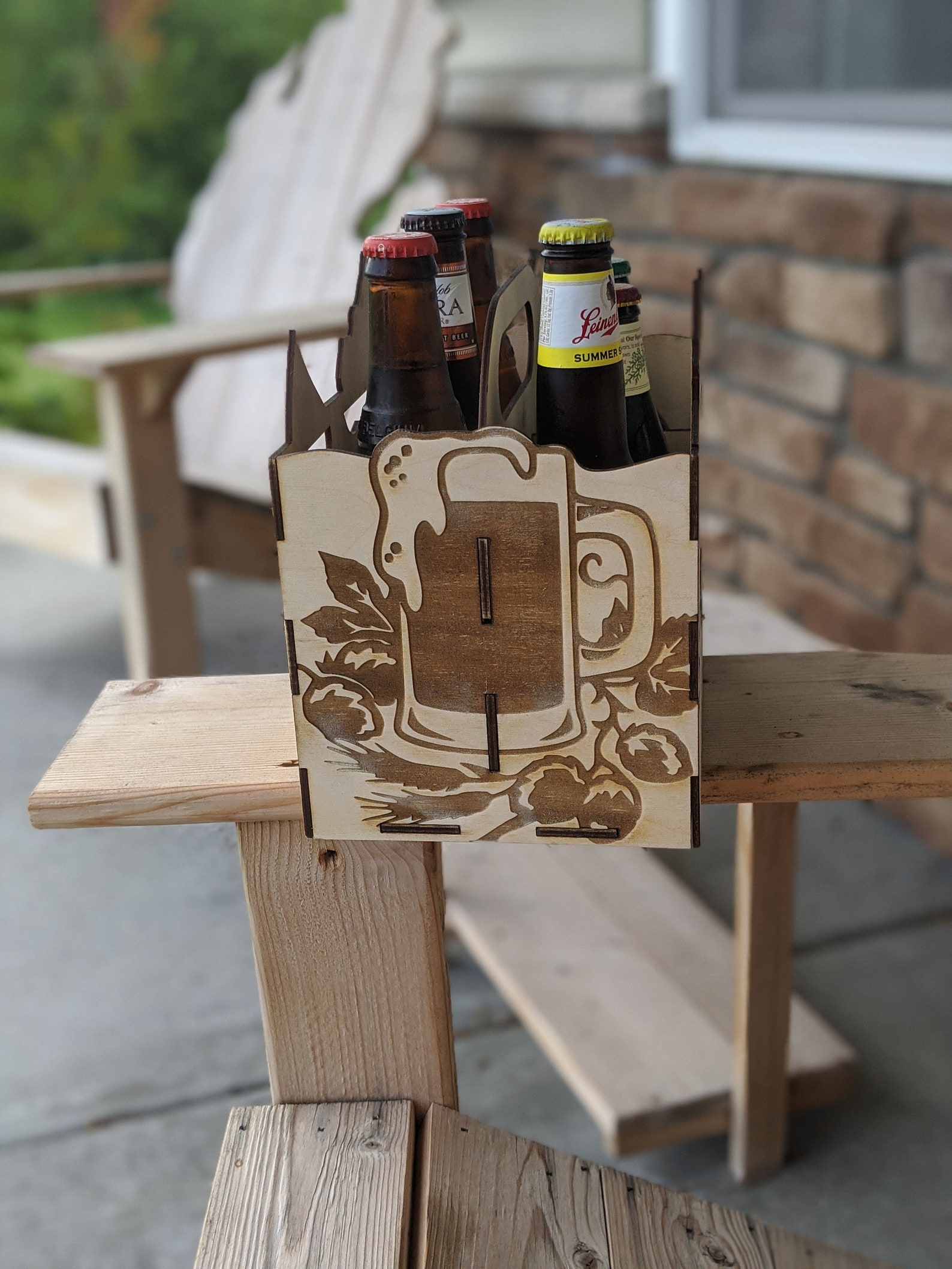 BEER CADDY SVG Beer Bottle Box Bar Beer Cabinet Floral Beer Box Instant ...
