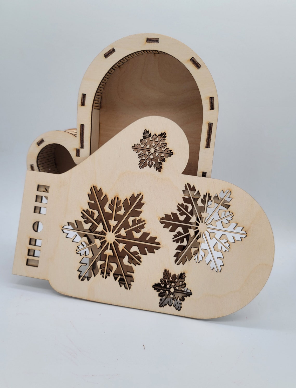MITTEN BOX SVG Winter Decorations Laser Cut Instant - Etsy
