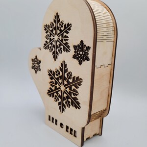 MITTEN BOX SVG, Winter Decorations, Laser Cut, Instant Download, Pdf - Etsy