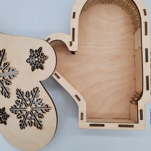 MITTEN BOX SVG, Winter Decorations, Laser Cut, Instant Download, Pdf - Etsy