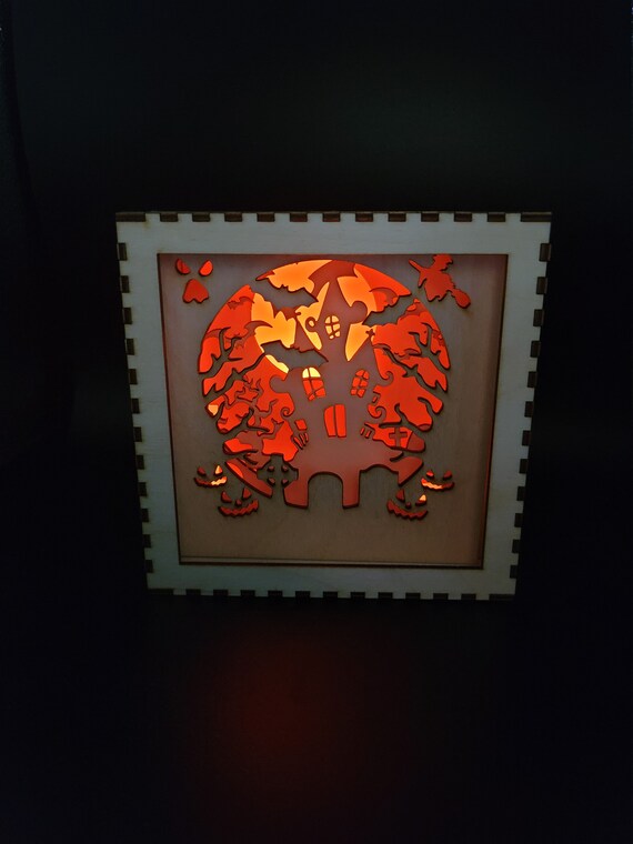 NIGHT LIGHT BOX Occasion Light Box Halloween Light Box | Etsy